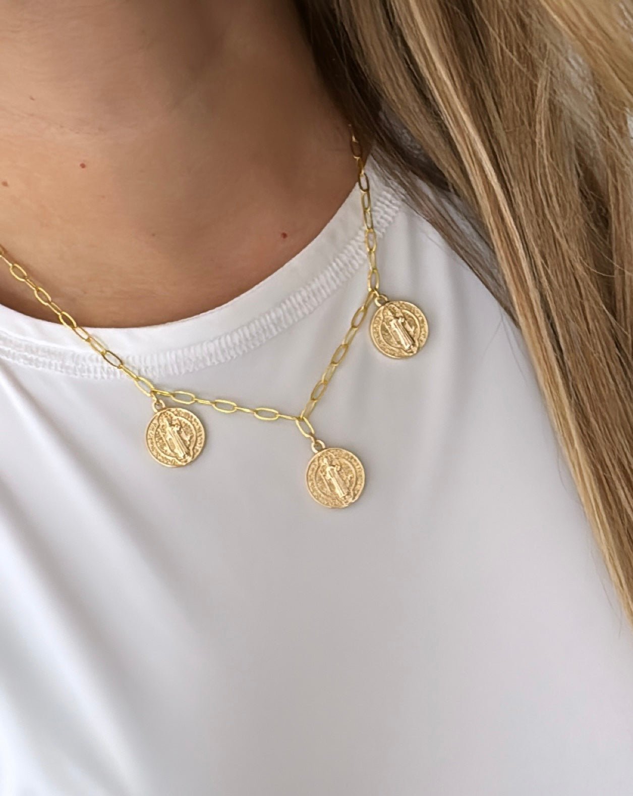 Triple San Benito Necklace - LimaLimón Store